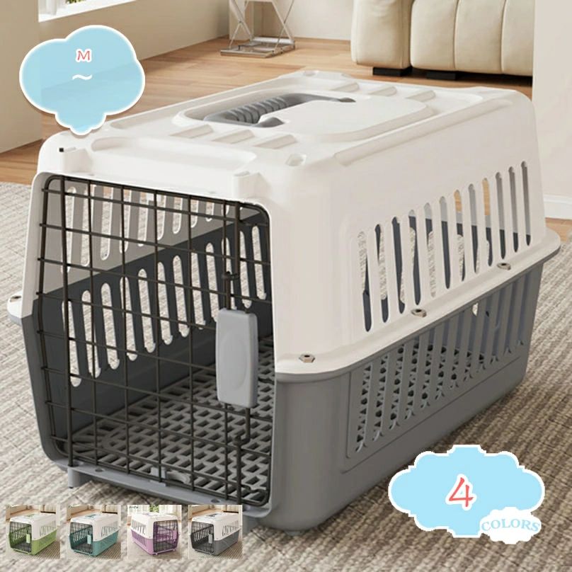 表地素材：プラスチック内部素材：プラスチック詰め物素材：プラスチック【持ち運びやすいハンドル付き】ハンドルが付いているので、持ち運びが簡単です。【しっかりした作り】愛犬、愛猫との徒歩での移動や車移動に欠かせない、犬用キャリーバッグ。高品質な...