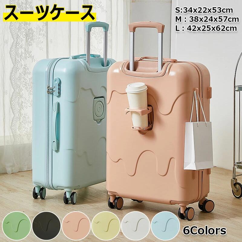 サイズ： S:34x22x53cm，宿泊時間:1-3日、機内持ち込みOK、重量：約2.5kg M:38x24x57cm，宿泊時間:2-4日、重量：約2.6kg L:42x25x62cm，宿泊時間:2-4日、重量：約3kg 注意:手測定では1...