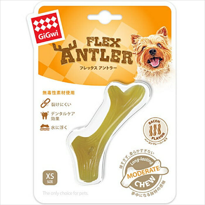 &nbsp; 特徴 ナイロンより柔らかくラバーより硬い、パピーからシニアまで楽しめる硬さのデンタルトーイです。 夢中で噛んでも歯を傷めにくい硬さで、裂けたり割れたりすることなく細かく削れ、小さな破片を飲み込んでも体に害を与えずに排泄されるの...