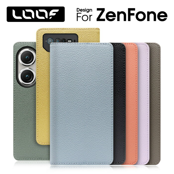 商品名 LOOF BOOK Series ZenFone用 手帳型スマホケース 対応端末 Zenfone 10 Zenfone 9 Zenfone 8 Flip (ZS672KS) Zenfone 8 (ZS590KS) ZenFone 7...