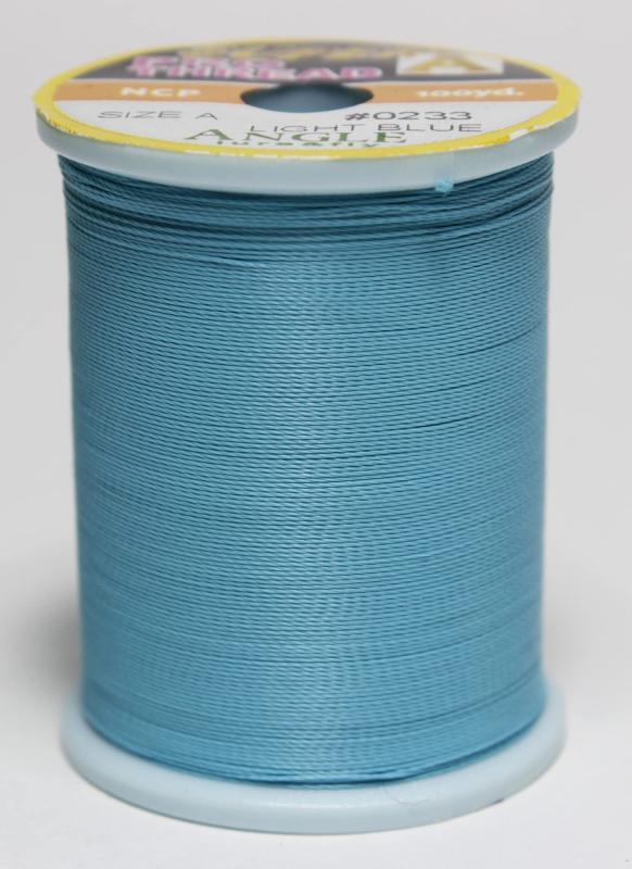 アングル(Angle) スーパーAプロスレッド NCP/Aサイズ #0233/LT-BLUE ロッドワインディングスレッドロッド用NCP(ノンカラープリザーバー）ラッピングスレッド。NCP(ノンカラープリザーバー）のスレッドでコーティング後...