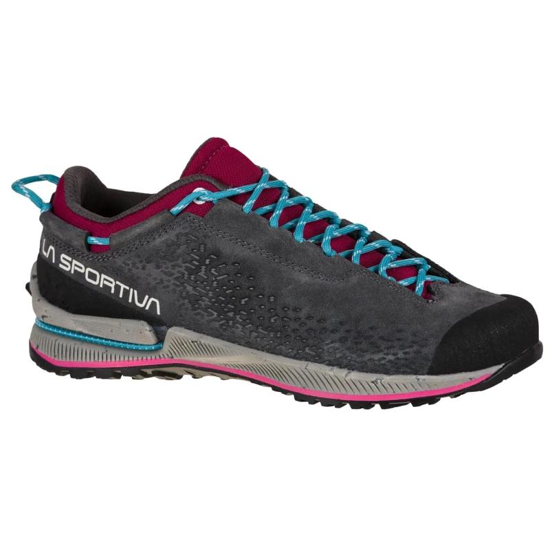 LA SPORTIVA (ラ・スポルティバ) TX2 EVO Leather Women トラバース X2 EVO レザー 女性モデル 27Y カラー：カーボン×レッドプラム EU37サイズ [並行輸入品]ライニング：ノンスリップメッシュソ...
