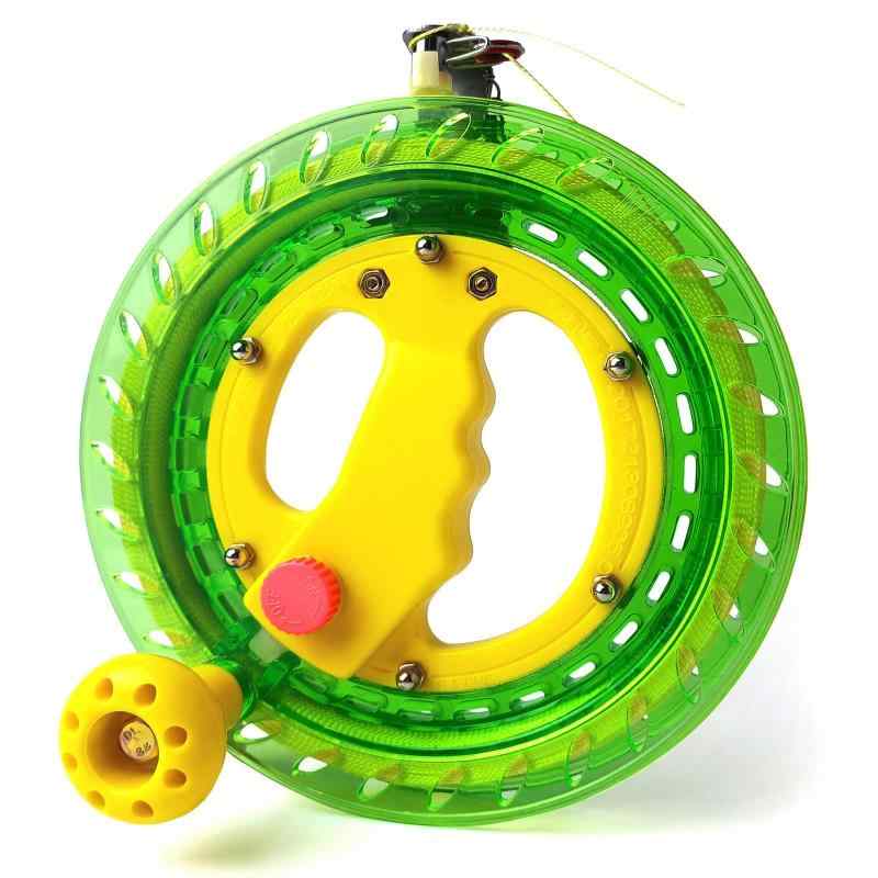 FI &amp; TIME 凧糸 糸巻き カイト用 凧揚げ たこ糸 リール 直径18cm 強力たこ糸 200m【強力・耐久性】ABS製の高強度樹脂を採用し、耐熱性・耐衝撃性・剛性に優れています。力強い凧揚げにも対応可能で、大人から子供まで使...
