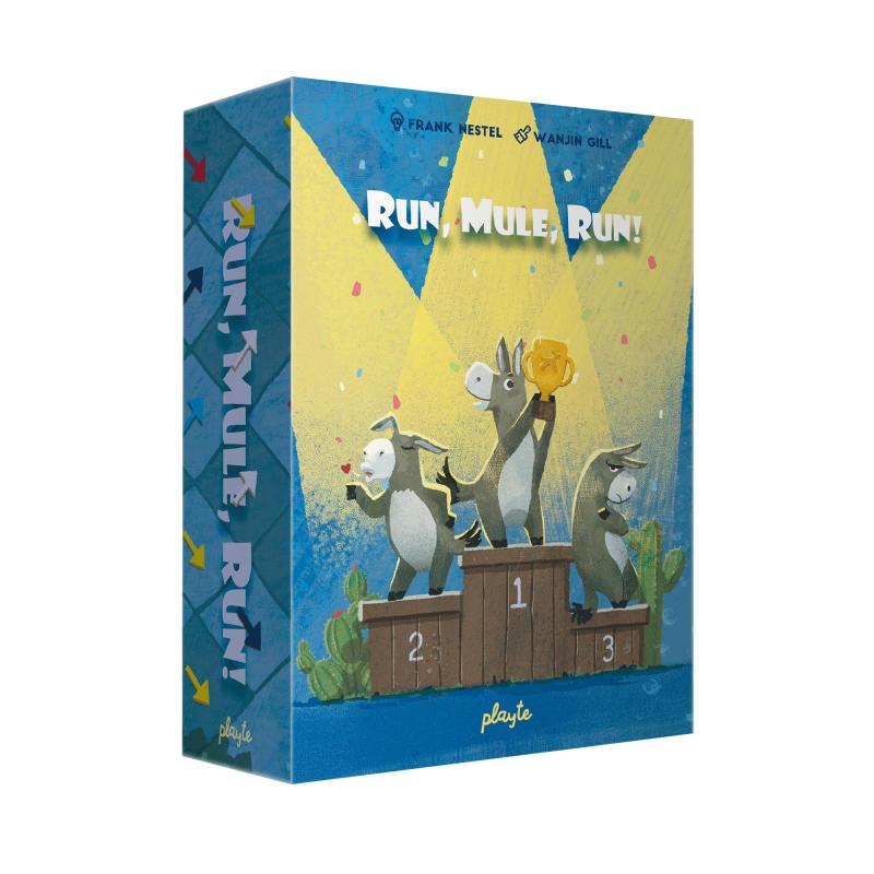 ラン・ミュール・ラン（Run Mule Run）｜ロバと人間の逆転レースゲーム【和訳ルール付き】ロバと人間が逆順でゴールを狙う、ドタバタ系レースゲーム【日本語ルール付き】