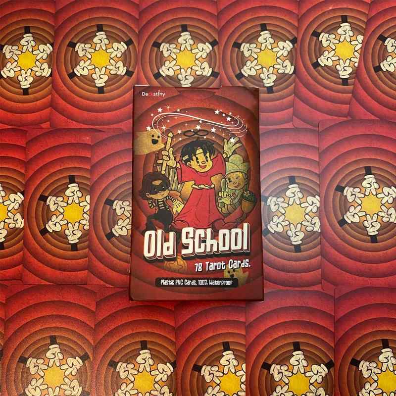 オールドスクールタロットデッキ、80枚ヴィンテージ漫画タロットカード、初心者向けガイドブック付き、「カップヘッド」スタイル スタンダードタロット サイズ：12cm x 7cm1. このカラフルな漫画スタイルのタロットカードは、ラバーホースの...