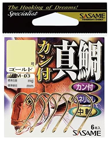 ささめ針(SASAME) RM-03 カン付真鯛 (金) 釣り針