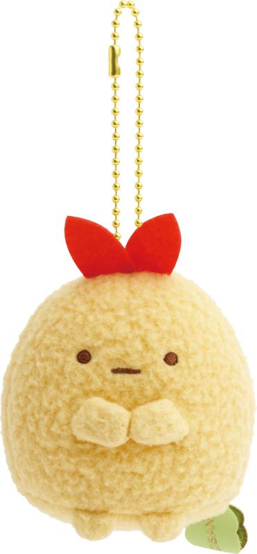 MV42701 すみっコぐらし ずっといっしょぬいぐるみ えびふらいのしっぽ【サイズ】約85×65×55mm【素材】ポリエステル【その他】ボールチェーン付