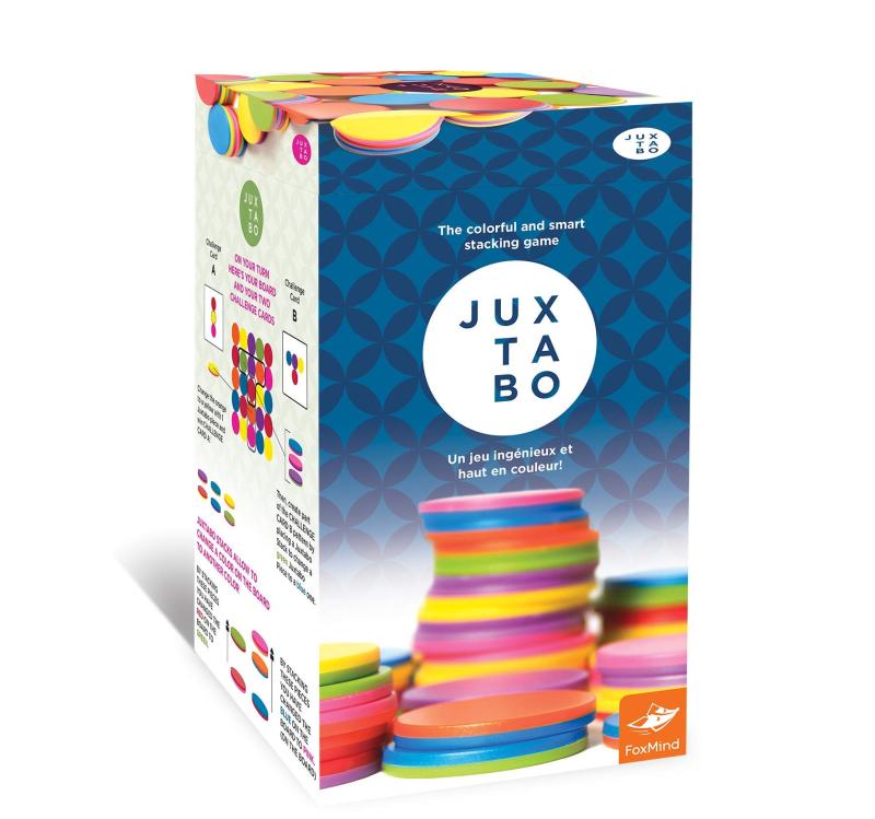 FoxMind 脳トレゲーム カラーピースを積み重ねてパターンを作ろう Juxtabo JUXTABO-BIL 正規品カラーピースを積み重ねてパターンを作ろう ジャスタボは、チャレンジ問題の通りにピースを積み重ねて色を合わせる脳トレゲームで...