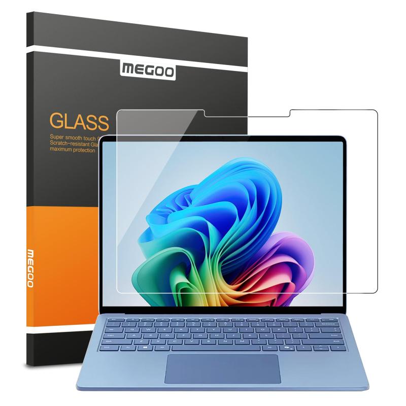 Megoo Tempered Glass Screen Protector for Microsoft Surface Laptop 7 (2024) - Smudge Resistant, Ultra-Thin, High Clarity...