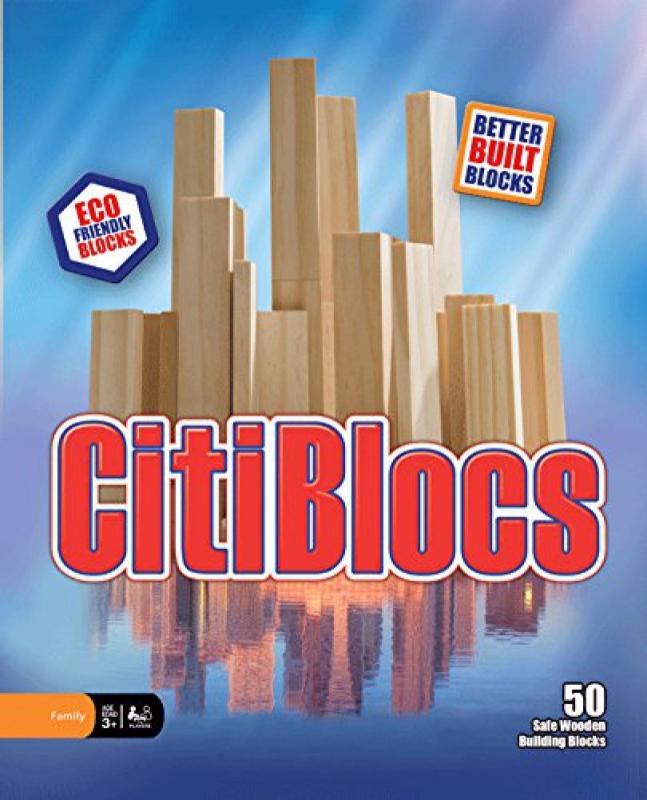 木製ブロック CitiBlocs シティブロックス ナチュラルカラーセット50ピース