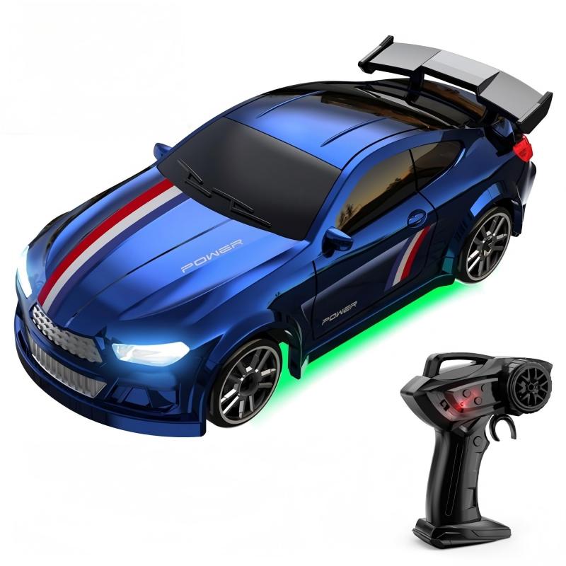 TDchougin1/64 スケール ミニリモコンカー2.4GHz リモコンカー玩具充電式バッテリー付き誕生日ギフト子供・男の子・小学生・中学生向けギフト (濃い青色)精巧なスケールとデザイン 1:64 のミニサイズで、コンパクトながらも精...