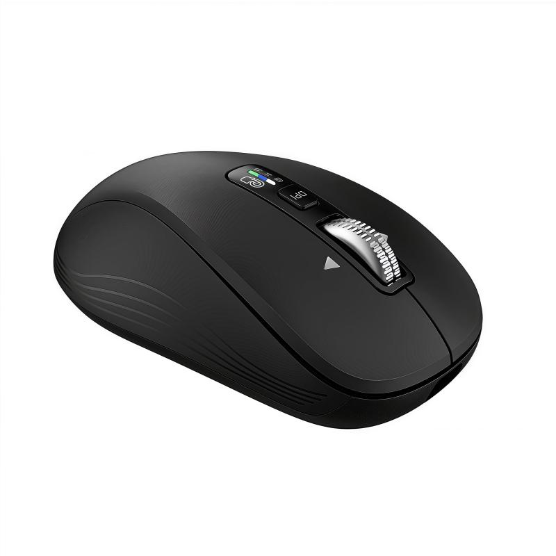 ワイヤレスマウス 高速スクロール チルトホイール Bluetooth*2＆USB-A接続 デバイス3台 切替簡単 両利き 4段階DPI クリック静音 電池付き 4方向スクロール 対応windows mac iPad Android Chro...
