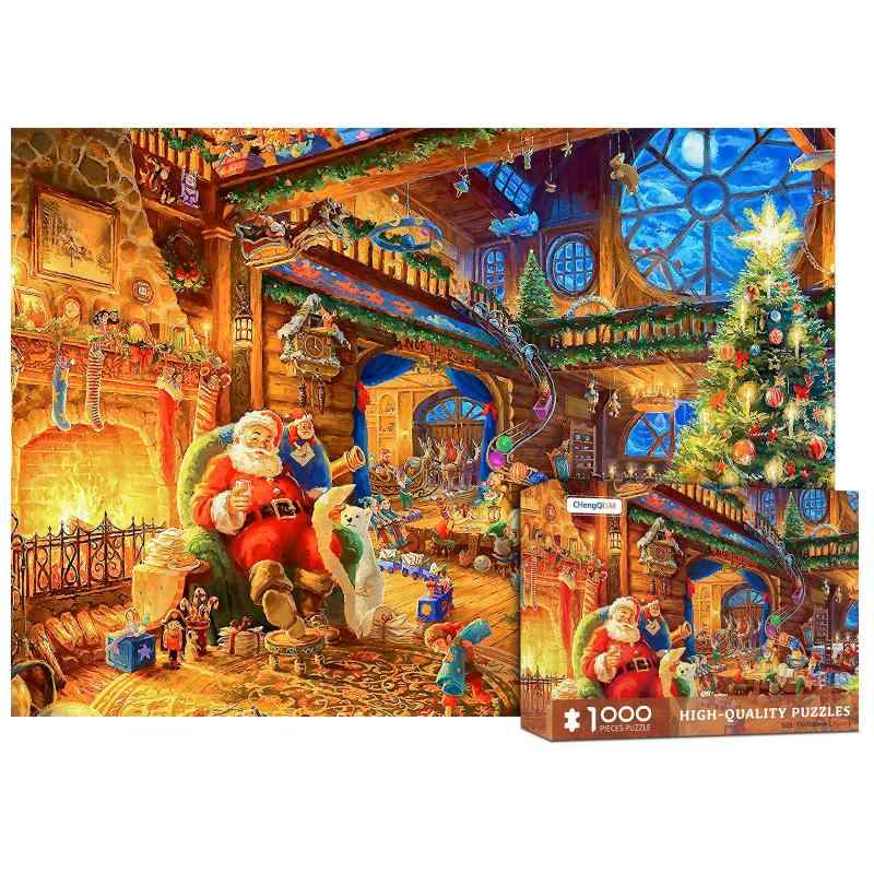 CHengQiSM ジグソーパズル クリスマス パズル