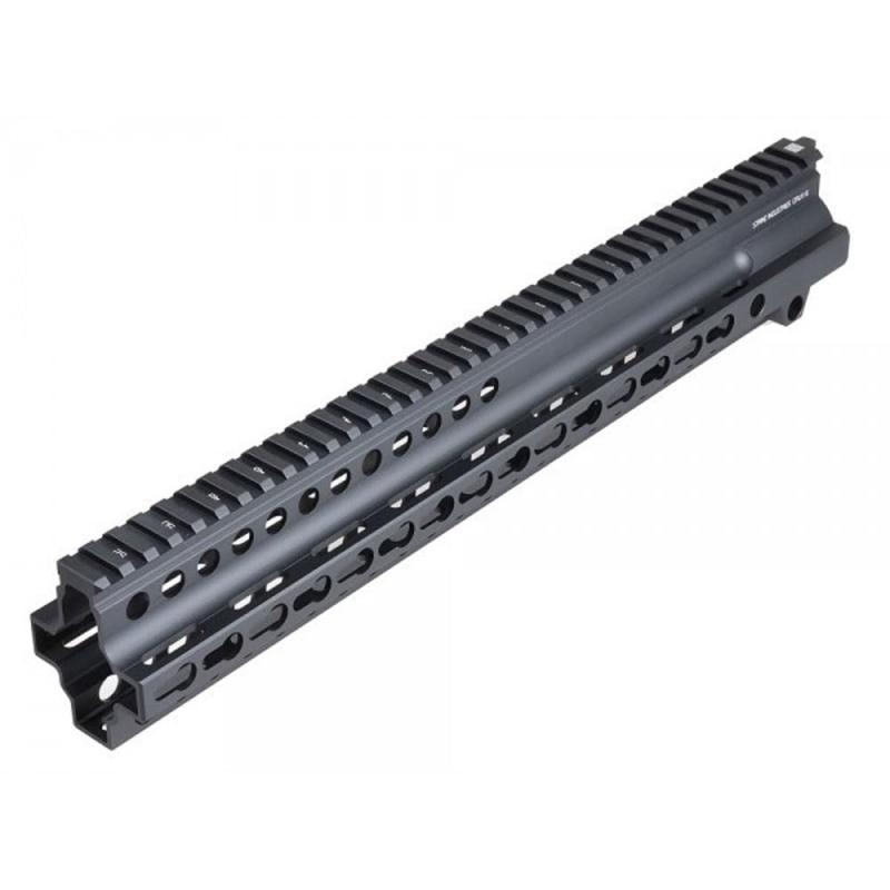 ストライク・インダストリー Strike Industries SI CRUX KEYMOD ハンドガード 15inch S05-031全幅: 2インチ全高約6.5cm (2 9/16インチ)素材: T6061 アルミニウム・アノダイズド仕...