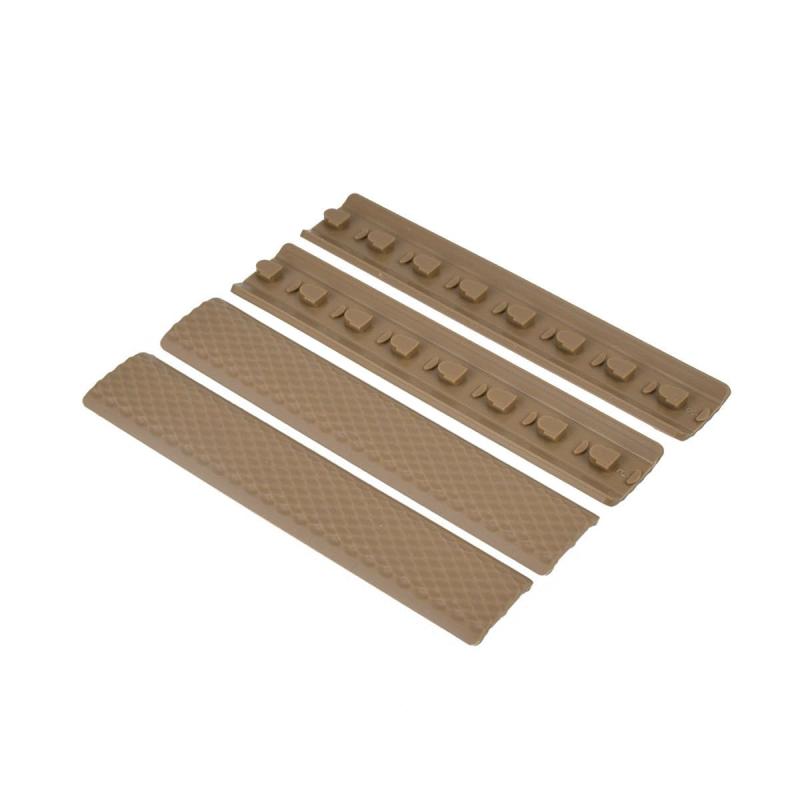 ProWildGear ゴム製 Keymod 対応 4枚セットレールパネル レールカバー グリップ感を高めます滑りにくくなており Rail Pannel Kit For KEYMODKeymodハンドガード用にデザインされたもの、埃の侵入を...