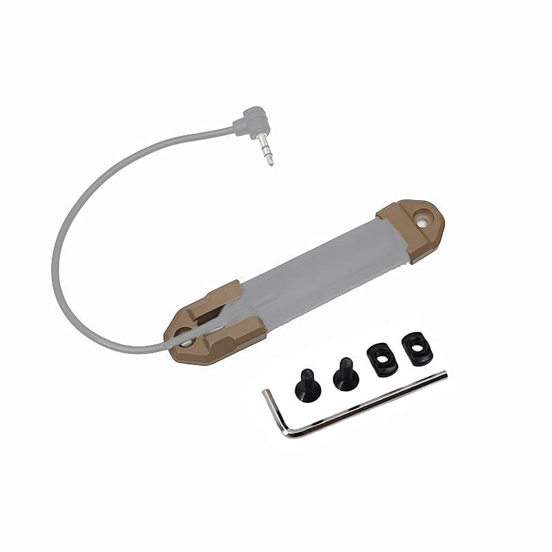 APLUSGEAR 樹脂製 MLOK 対応 ライト スイッチスロット ポケット マウント PEQ 15 /EX677 用 大きなリモートスイッチ対応MLOKレールに対応し、簡単にリモートスイッチを取付けると取り外す事が出来ます。対応リモート...