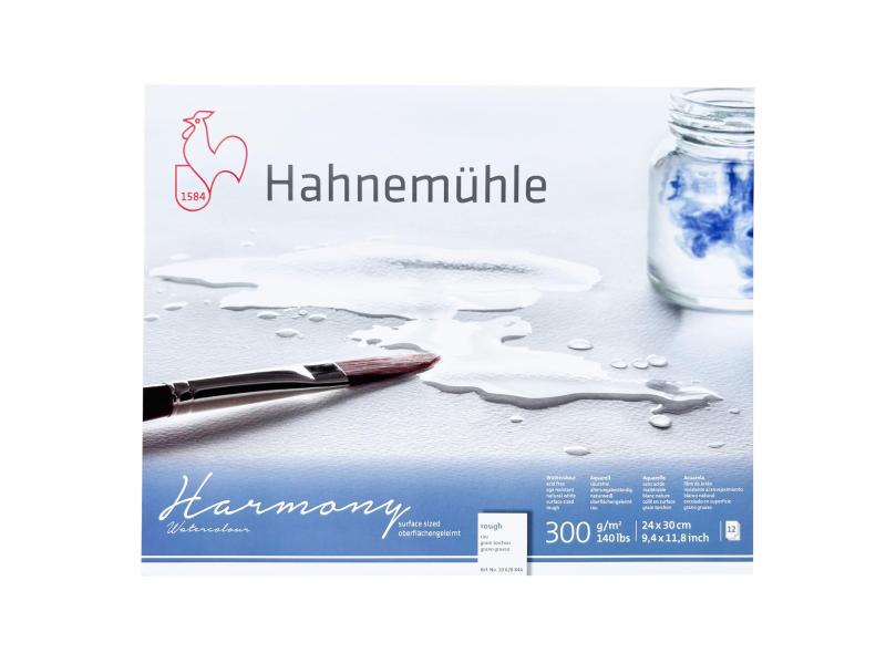 ハーネミューレ(Hahnemühle) 水彩紙 ハーモニー ブロック 荒目 300gsm 24×30cm 12枚 HM-10628844製品仕様：ブロックタイプ製品サイズ：24cm×30cm枚数：12シート紙質：水彩紙、荒目紙の厚さ：300gsm