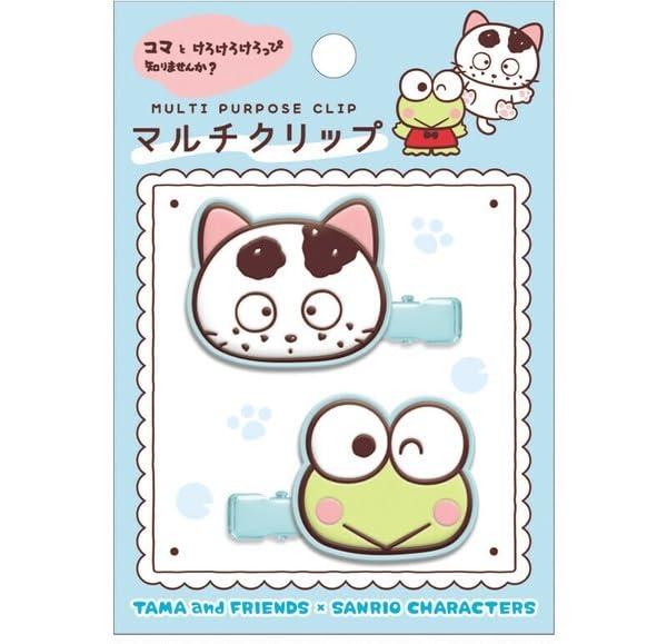 タマ＆フレンズ×サンリオキャラクターズ マルチクリップ コマとけろけろけろっぴサイズ(約)：H40×W50mm素材：PVC生産国：中国