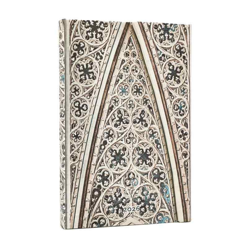 Paperblanks/ペーパーブランクス 2026年度 英語版ダイアリー ハードカバー Vault of the Milan Cathedral ミニ DE0736-5英語版ダイアリー