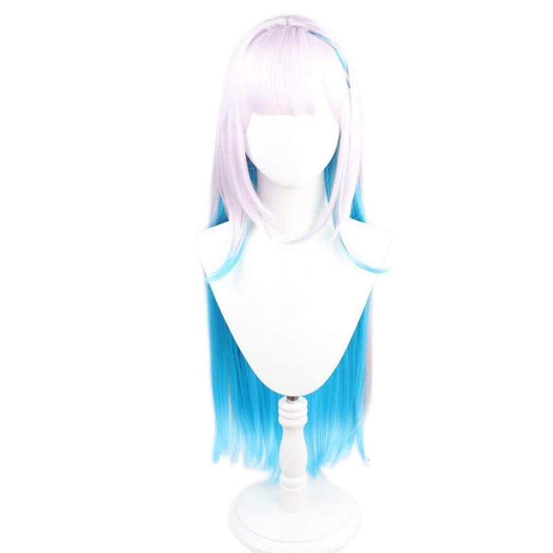 コスプレウィッグ 耐熱ウィッグ リゼ・ヘルエスタ Lize Helesta 変装用ウィッグ cosplay wig かつら 専用ネットと櫛付 イベント ブルー パープル ミックスセット内容：コスプレ ウィッグ ＋ ウイッグネット+櫛素 材：...