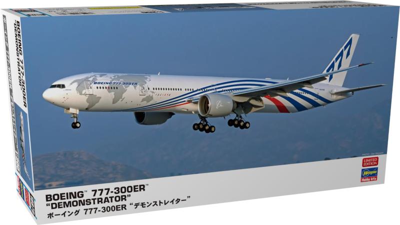 ハセガワ 1/200 ボーイング 777-300ER “デモンストレイター” プラモデル 10870組み立て塗装が必要なプラモデル。別途、接着剤や工具、塗料等が必要。1/200スケール未塗装プラスチック組み立てキット完成時サイズ:370×3...