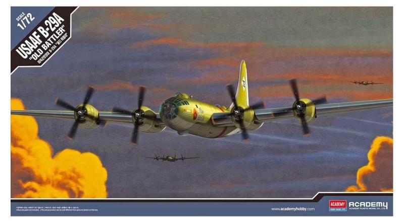AcademyModels アカデミー(Academy) 1/72 アメリカ陸軍 航空隊 B-29A オールドバトラー プラモデル 12517組み立て塗装が必要なプラモデル。別途、接着剤や工具、塗料等が必要。1/72スケール未塗装プラスチッ...