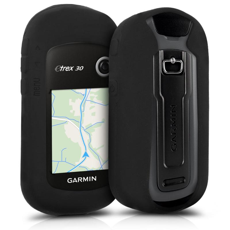 kwmobile Garmin eTrex 10/20/30/201x/209x/309x対応 ケース - GPS ナビ シリコン 保護ケース 黒色ぴったり: 以下のデバイスに対応: eTrex 10/20/30/201x/30x/209x...