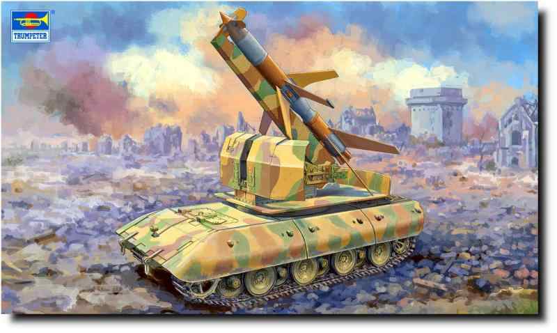 トランペッター 1/35 ドイツ軍 E-100対空戦車 w/ライントホター1 地対空ミサイル プラモデル 09586組み立て塗装が必要なプラモデル。別途、接着剤や工具、塗料等が必要。1/35スケール未塗装プラスチック組み立てキット完成時サイ...