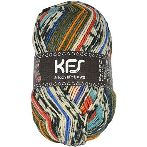 Opal 毛糸 オパール オリジナルカラー6本撚り ぽっちゃり君 KFS161.ランデブー/グリーン・レッド系マルチカラードイツ生まれのカラフルな段染め毛糸です。素材：ウォッシャブルウール75％　ナイロン25％容量：100g（約280m）使...