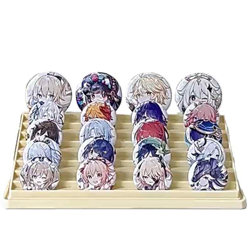 TSUKUMIRU 缶バッジ ディスプレイ スタンド 展示 収納 棚 58mm 32枚収納可能 推し活 おしゃれ【推し活】お気に入りのキャラクターをスタイリッシュに収納【缶バッジ専用】缶バッジ専用だからバッジがずれる心配なし【32枚 収納】...