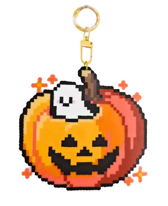 ハロウィン 飾り 1個セット かぼちゃ 玄関 飾り 可愛い 壁掛け ハンドメイド ビーズ 吊り飾り バッグ/ドア/車用 装飾 アクセサリー パーティー 装飾 萌えグッズ おしゃれ 周边 かばん掛け 飾【ユニークなデザイン】かぼちゃの中からお...