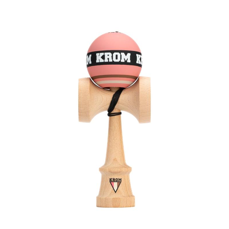 けん玉 KROM STROGO NEA クロム ストロゴ ナポリタン オリジナルステッカー付ランボシェイプALLブナ材I+D（アンチスキッド）ペイントダブルベベルトラッキングラインを備えたSTROGOデザインプラスチック窓付き小売用箱ステッ...