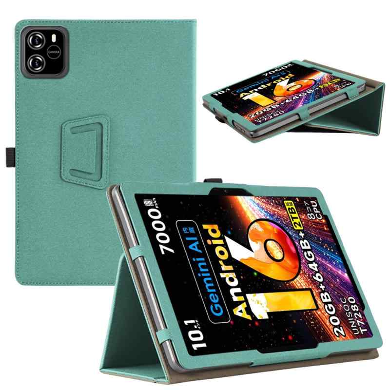 【BESTJP】For TechZen HT10/HT20 Android 16 タブレットケース 互換性あり Wpawa ‎HT10-A/‎HT10 10.1インチ カバースタンド機能付き 軽量型 二つ折り 横開き 衝撃吸収 落下防止 ペ...
