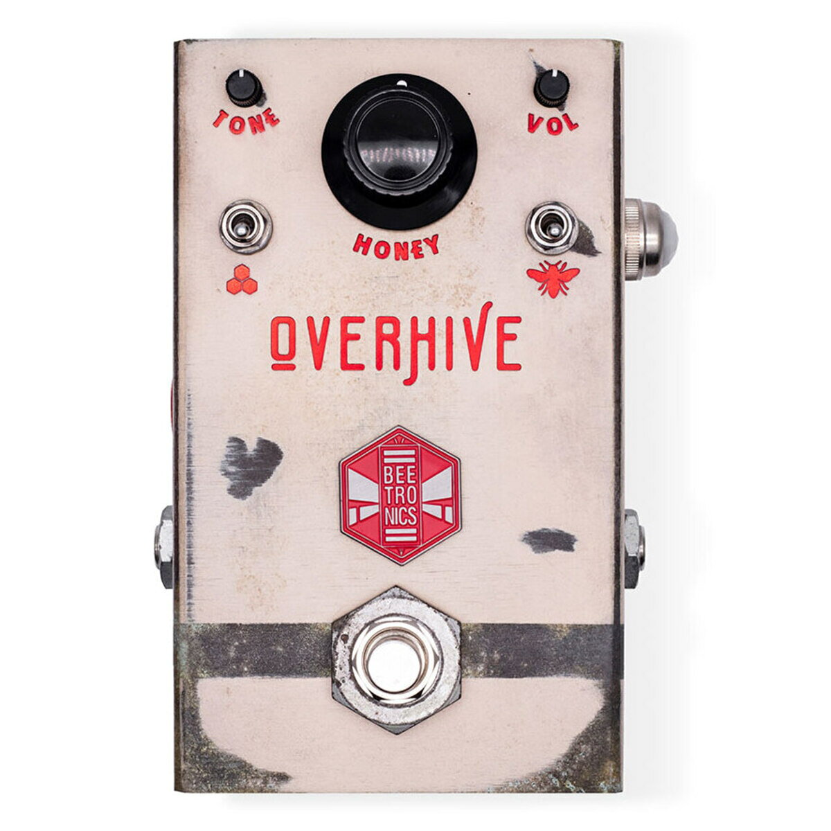 蜂蜜が滴るSWEETなトーンのオーバードライブ。OVERHIVE（オーバーハイヴ）は幅広い設定が可能なミディアムゲインのオーバードライブペダルです。スムースでウォームなドライブトーンは、あなたのアンプトーンを拡大しつつプレイのダイナミクスに...