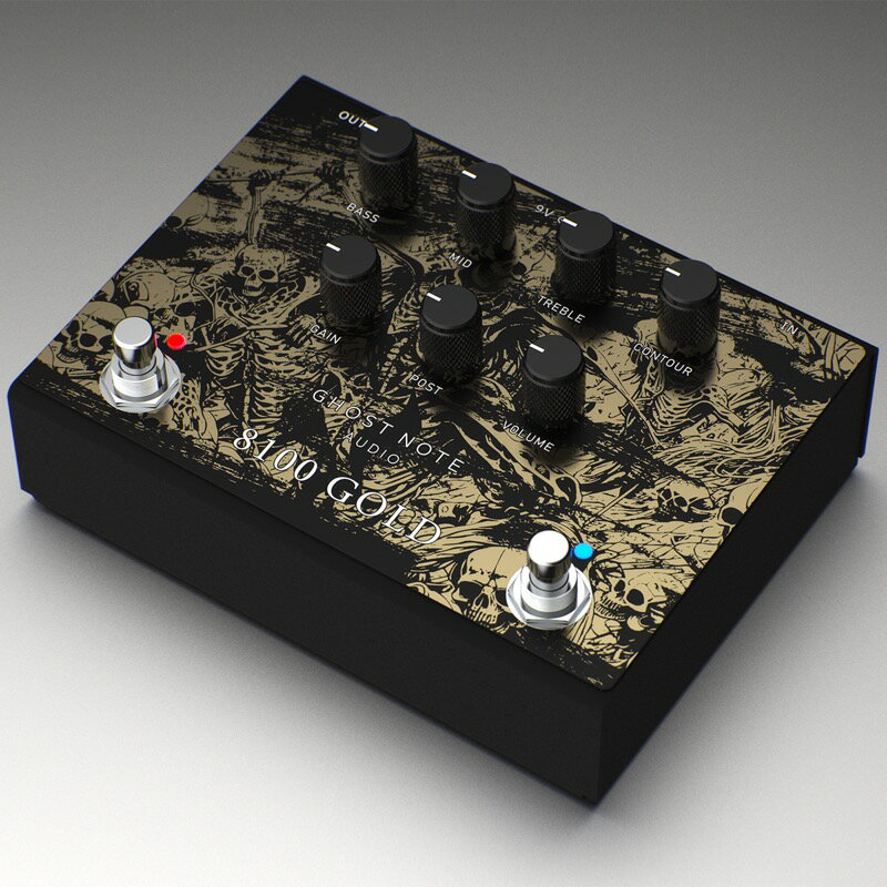 90年代メタルの咆哮。伝説のValvestate 8100サウンドを掌に。8100 Goldは、90年代メタルシーンを象徴する名機「Marshall Valvestate 8100」のサウンドを再現したプリアンプ・ペダルです。DeathやI...