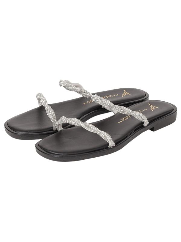 (シップス レディース) SHIPS for women NICOLAS.L:ビジューサンダル 315320335[原産国]: ギリシャ[素材]: -SIZE:36 約23cm ヒール:1.8cm/SIZE:37 約24cm ヒール:1.8...