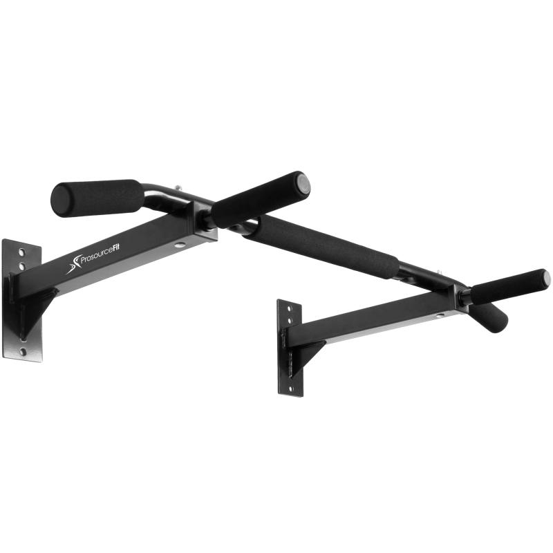 ProsourceFit Fit Wall-Mounted Pull-Up/Chin-Up Bar, Heavy Duty 300 lb. Capacity, BlackCOMMERCIAL QUALITY - Gym quality, h...