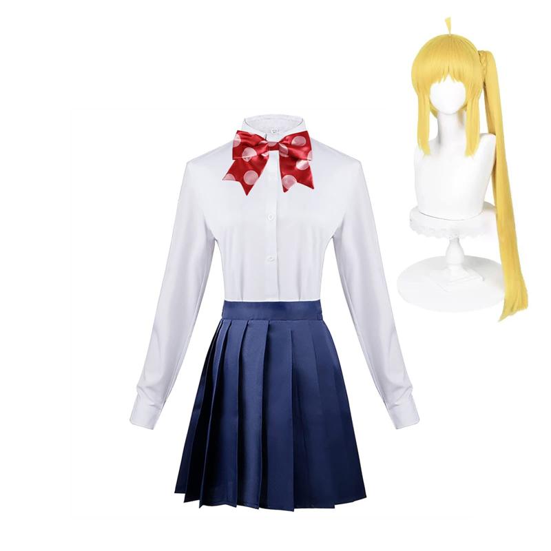 神併良品 ぼっちざろっく コスプレ ウィッグ付き 後藤 ひとり 制服 コスプレ衣装 キャラ cosplay イベンド 仮装 文化祭 コスチューム ステージ服