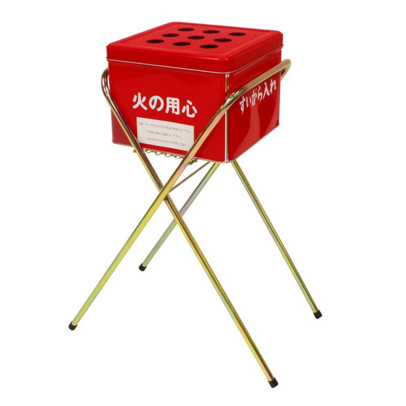 ミヅシマ工業 灰皿 吸殻スタンド(現場用)セット 間口290mm×奥行き436mm×高さ590mm 2200600本体:ブリキ板足:クロメートメッキ(径13MM)パイプメッキ:13MM表面処理:塗装