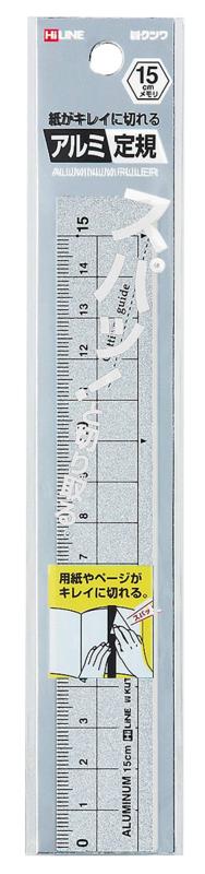クツワ HiLiNE アルミ定規 30cm