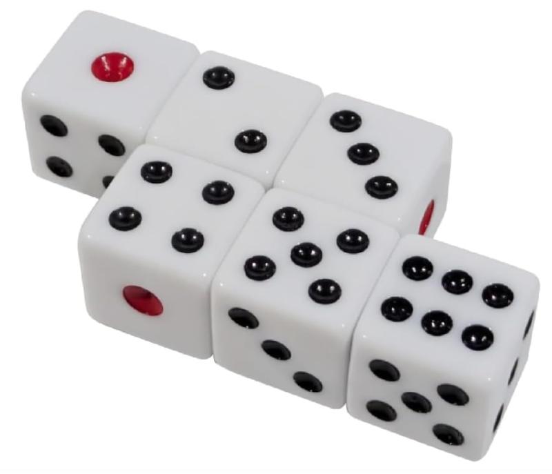 Boono サイコロ 16mm ダイス dice さいころ チンチロリン セット サイコロ チンチロ約16mm×16mm×16mm　6個入り1は赤目麻雀用品でつい、なくしてしまうのがサイコロです。 大型のサイコロを用意しました。ユリア樹脂の...