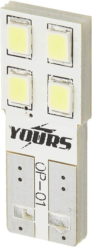 YOURS(ユアーズ) T10 板型 LED 4LED 1個売り ウェッジ プレートタイプ 極性なし ドアカーテシランプ/ラゲッジランプなどに トランクルーム カスタム パーツ アクセサリー ドレスアップ toyota-room-do仕様L...