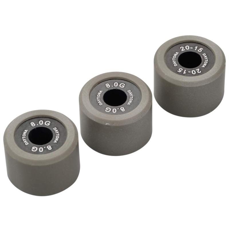 デイトナ バイク用 DWR ウエイトローラー φ20×15mm 方向指定なし 3個セット