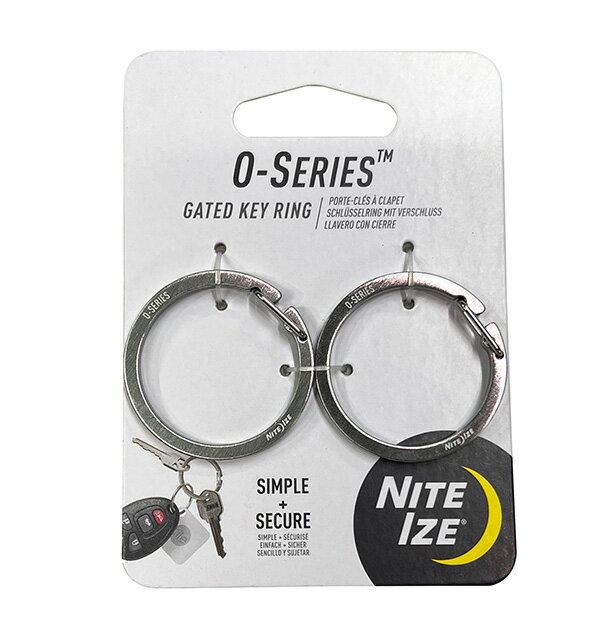 ●素材　ステンレススチール ●サイズ　W35mm×H35mm×D6mm ●重量　7g ●NITE IZE ナイトアイズ Oキーリング 2パックは 　キーホルダーによく使われるダブルリングを 　ナイトアイズの技術とデザインで究極の 　進化系さ...