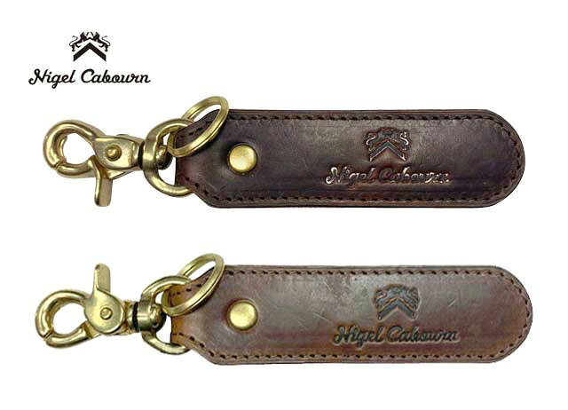 ●サイズ　全長 (金具部分含む) 約16cm ●素材　皮革部分：牛革 ●アメリカの老舗レザーメーカーHORWEEN （ホーウィン）社の最高級 　クロムエクセルレザーを使用したキーリングです。 　一般的な皮革よりオイルを多く含んでいるため、レ...