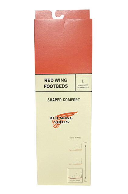 当店はRED WING 正規取扱店です。 ご安心してショッピングをお楽しみください。 ●サイズ　XS(4-4.5)、S(5-6.5)、M(7-8.5)、L(9-10.5)、XL(11-13cm) ●薄手のフットベッド（中敷・インソール）です...