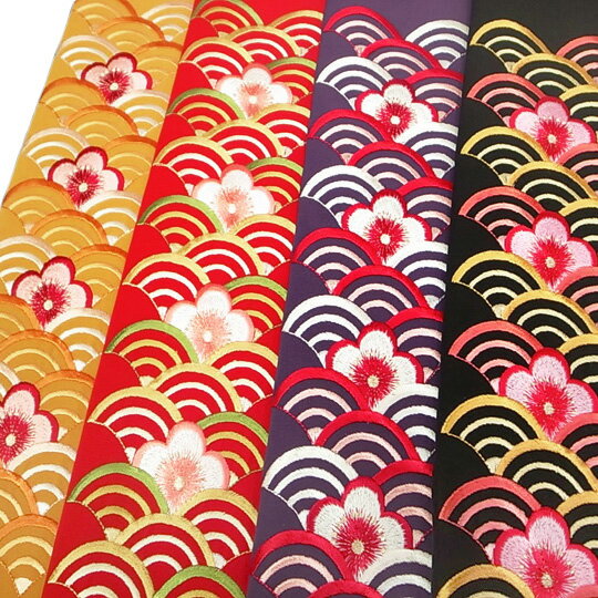 用途 振袖・訪問着にお使いいただけます。 色在庫 7番：金茶の地に臙脂の梅・淡いピンクベージュ系・ 　　　橙・クリーム系の柄 8番：臙脂色の地に紅梅色の梅・オフホワイト・クリーム色・ 　　　鶯色の柄 9番：紫の地に臙脂色の梅・オフホワイト・...