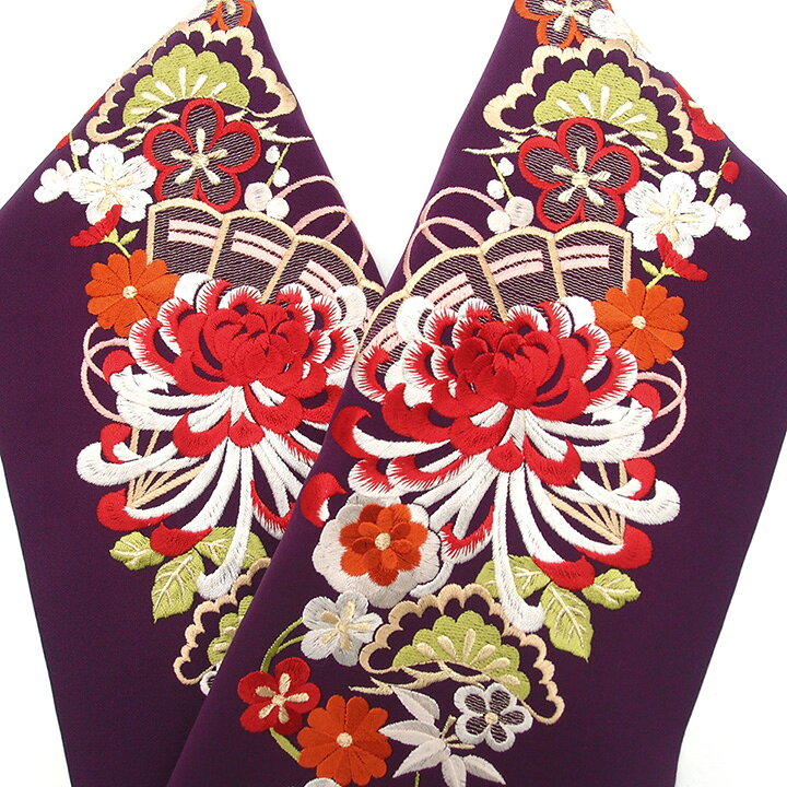 ◆寸法 長さ：約112cm 幅：約16.5cm ◆用途 成人式の振袖や卒業式の袴にお使いいただけます。 ◆素材 シルエリー Silelly 新・合・繊 刺繍 日本製 生地：ポリエステル100％ 刺繍糸：レーヨン100％(金属糸仕様の場合あり...