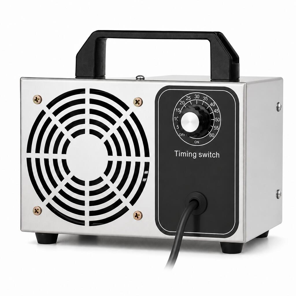 ガンコな悪臭・ウイルスを根本からリセット！プロ仕様 小型オゾン発生器 (10g/h・60g/h) 芳香剤ではごまかしきれない「ペットのニオイ」「タバコ臭」「カビ」「新築のホルムアルデヒド」などの悩みに。オゾン(O3)の強力な酸化力で、ニオイ...