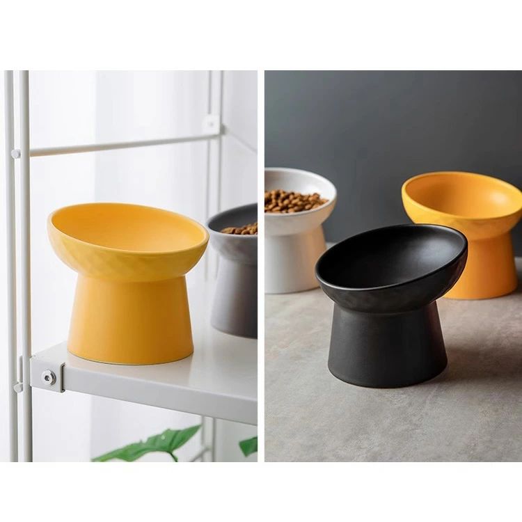 フードボウル 食べやすい 傾斜 高さが イエロー ブルー ピンク ホワイト ブラック グレー